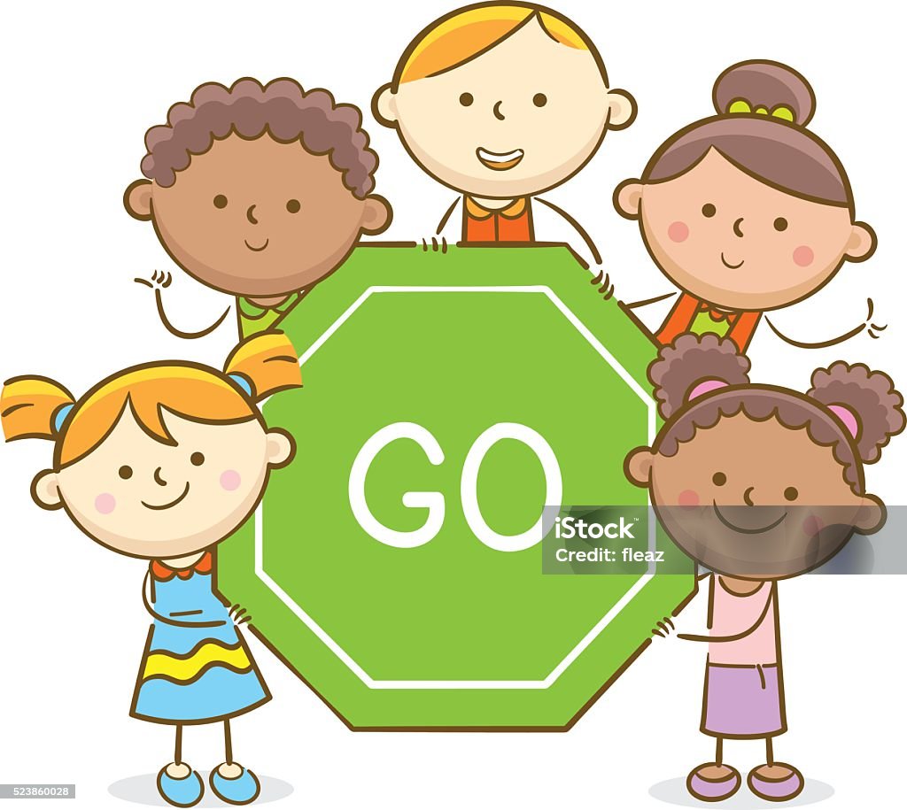 Ilustración de Niños Con Siga La Señal y más Vectores Libres de ... Ilustración de Niños Con Siga La Señal y más Vectores Libres de ...