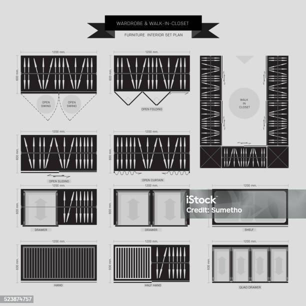 Wardrobe And Walk In Closet Furniture Icon向量圖形及更多住宅房間圖片 住宅房間 個人飾物