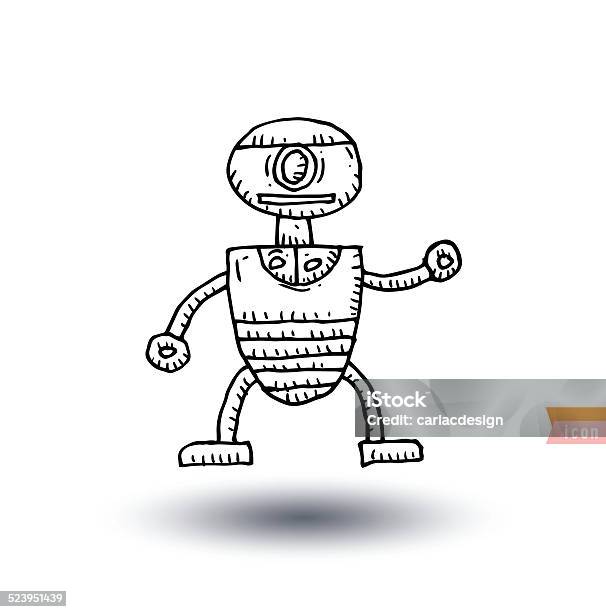 Robot Cartoon Vector Illustration向量圖形及更多人工智能圖片 人工智能 人工造的 剪貼畫 Istock