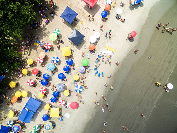 Free Stock Photo of Panoramic View of a Beach From High Point ...