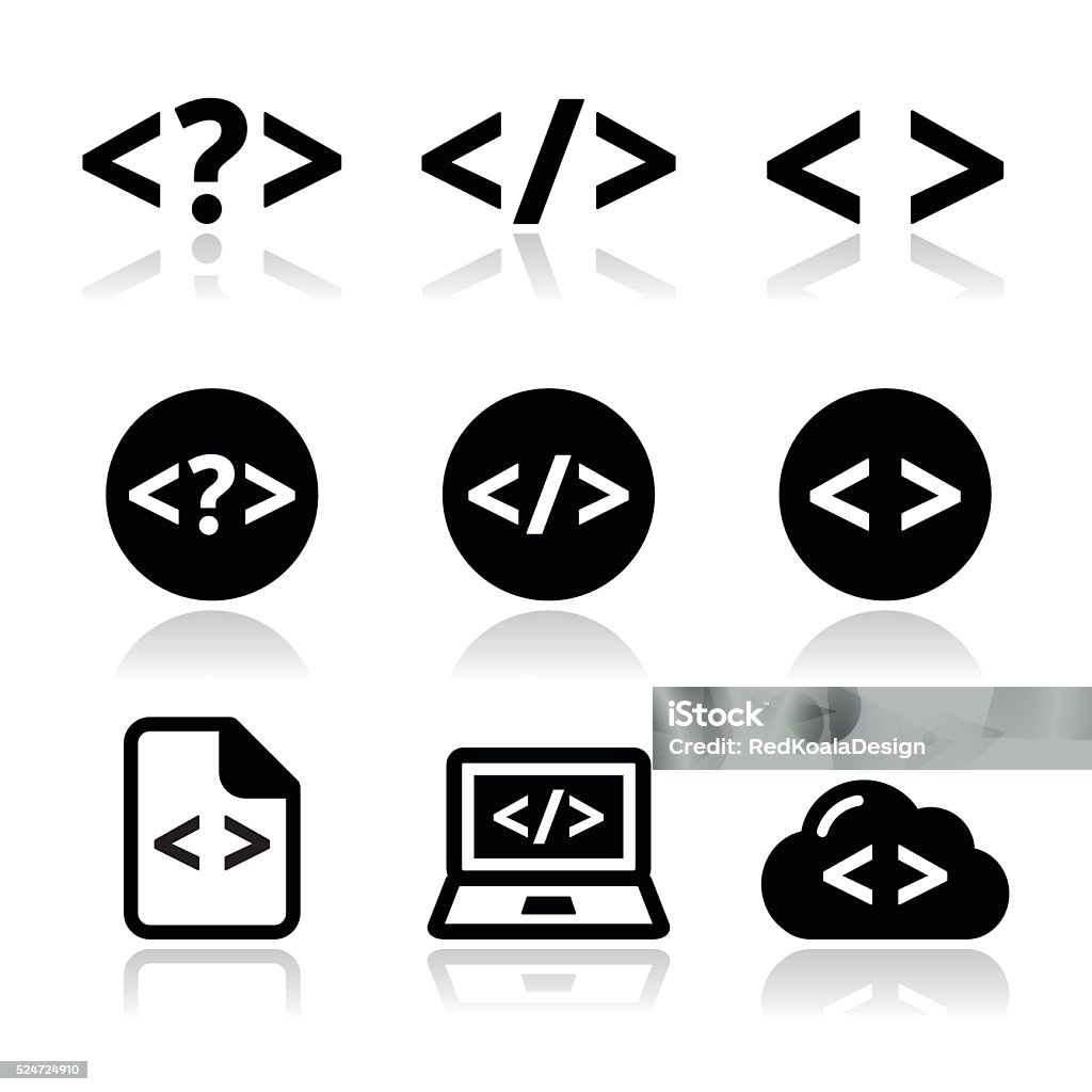 Programming Code Vector Icons Set Stock Illustration - Download Image ... Programming Code Vector Icons Set Stock Illustration - Download Image ...