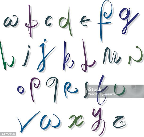 Script Font Vector Vector Alphabet Letters向量圖形及更多1號圖片 1號 2號 3號 Istock