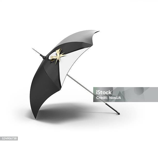 3 D 렌더링 블랙힐스 우산 고립 흰색 배경 3차원 형태에 대한 스톡 사진 및 기타 이미지 3차원 형태 가을 개념