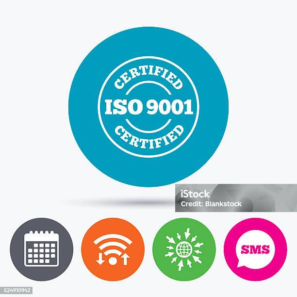 Iso 9001 인증 팻말 인증 스템프 검증에 대한 스톡 벡터 아트 및 기타 이미지 검증 기하 도형 다운로드 Istock