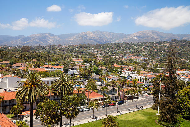 Free picture: santa, barbara, palm trees, road