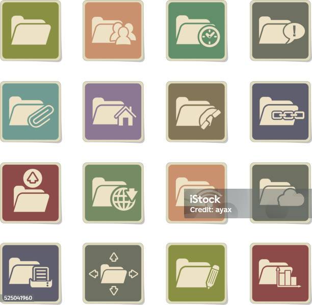 Folder Icon Set向量圖形及更多下載圖片 下載 作品展示包 器材 Istock