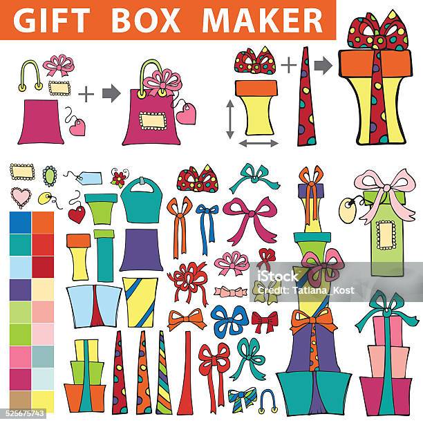 Coffret Cadeau Makerflat Doodle Set Vecteurs Libres De Droits Et Plus D