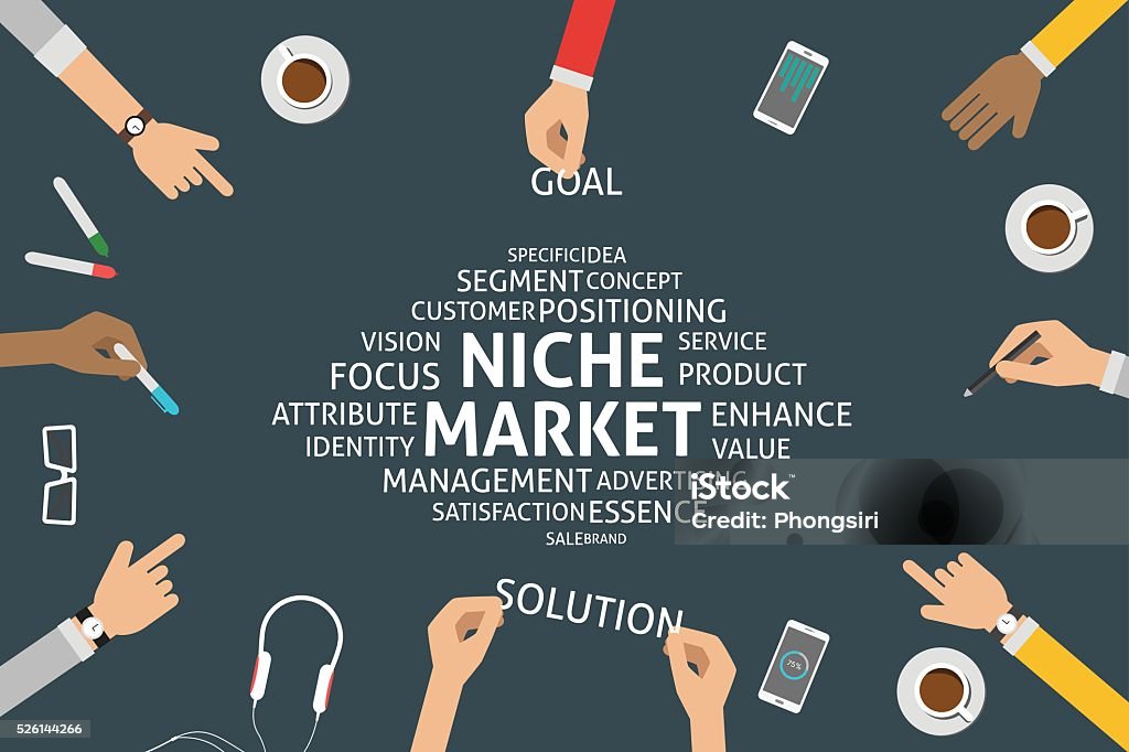 Vector Niche Market Concept Template Stock Illustration - Download ... Vector Niche Market Concept Template Stock Illustration - Download ...