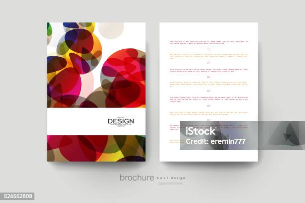 Abstract Background Vector Brochure Template Flyer Layout Stock