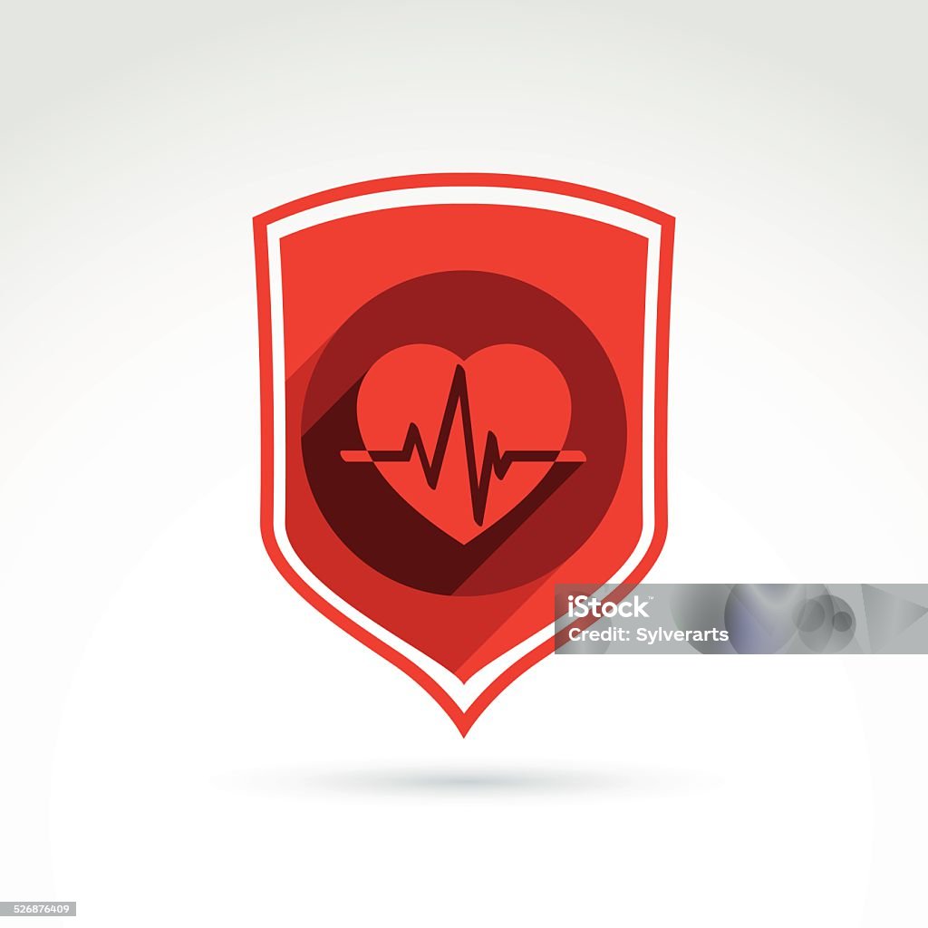 Cardiology Protection Heart Cardiogram Icon Cardio Stock Illustration ... Cardiology Protection Heart Cardiogram Icon Cardio Stock Illustration ...