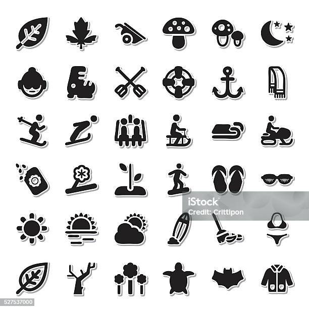 Ilustración de Icono Conjunto Four Seasons y más Vectores Libres de ... Ilustración de Icono Conjunto Four Seasons y más Vectores Libres de ...