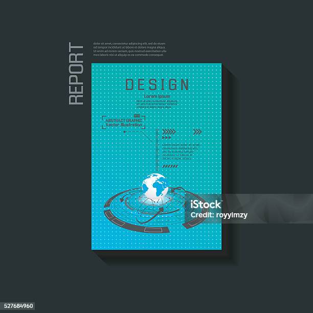 Abstract Background Vector Brochure Template Flyer Layout Stock