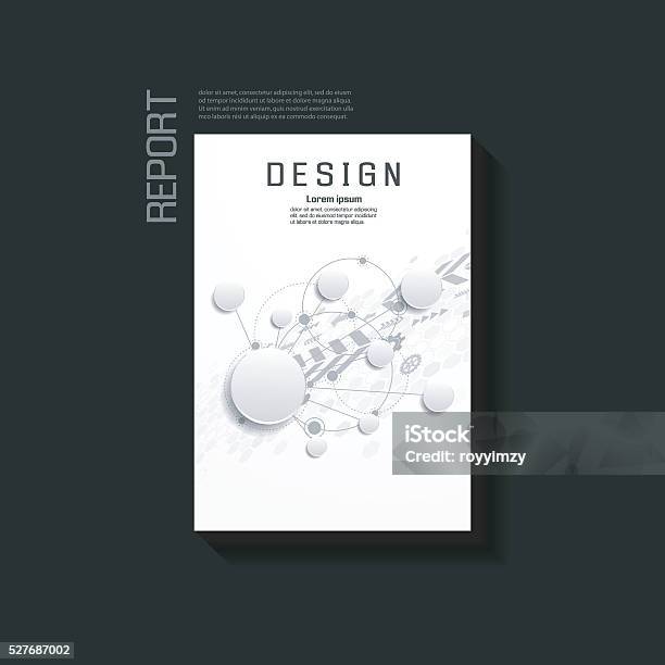 Abstract Background Vector Brochure Template Flyer Layout Stock