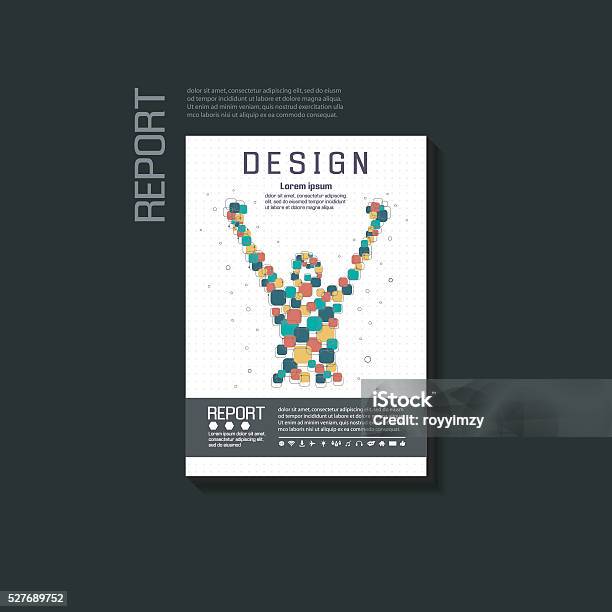 Template Brosur Vektor Latar Belakang Abstrak Tata Letak Selebaran