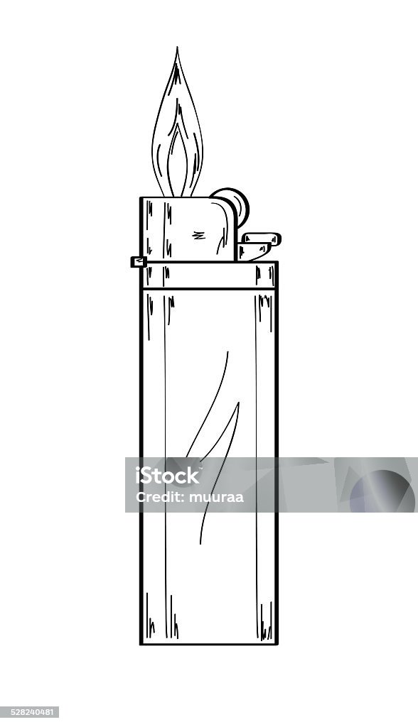 Lebih Ringan Dengan Api Sketsa Ilustrasi Stok Unduh Gambar Sekarang