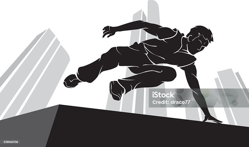 Parkour 점프 실루엣 프리 러닝에 대한 스톡 벡터 아트 및 기타 이미지 프리 러닝 실루엣 점프 Istock