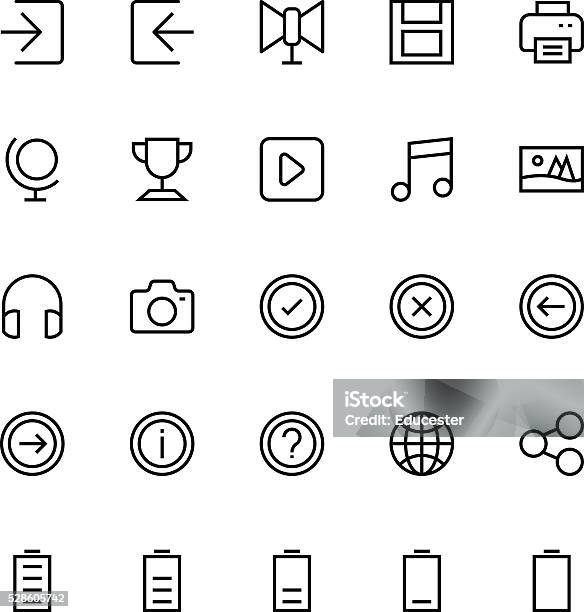 Ikon Vektor Garis Antarmuka Pengguna 49 Ilustrasi Stok Unduh Gambar