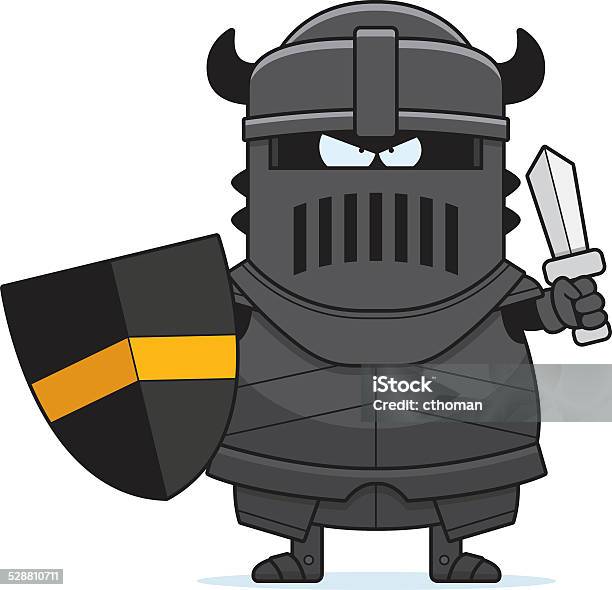 Angry 말풍선이 있는 블랙 Knight 갑옷에 대한 스톡 벡터 아트 및 기타 이미지 갑옷 검 검은색 Istock