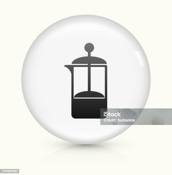 Ilustración de Presa Francesa Cafetera Icono Sobre Un Botón De Vectores ... Ilustración de Presa Francesa Cafetera Icono Sobre Un Botón De Vectores ...