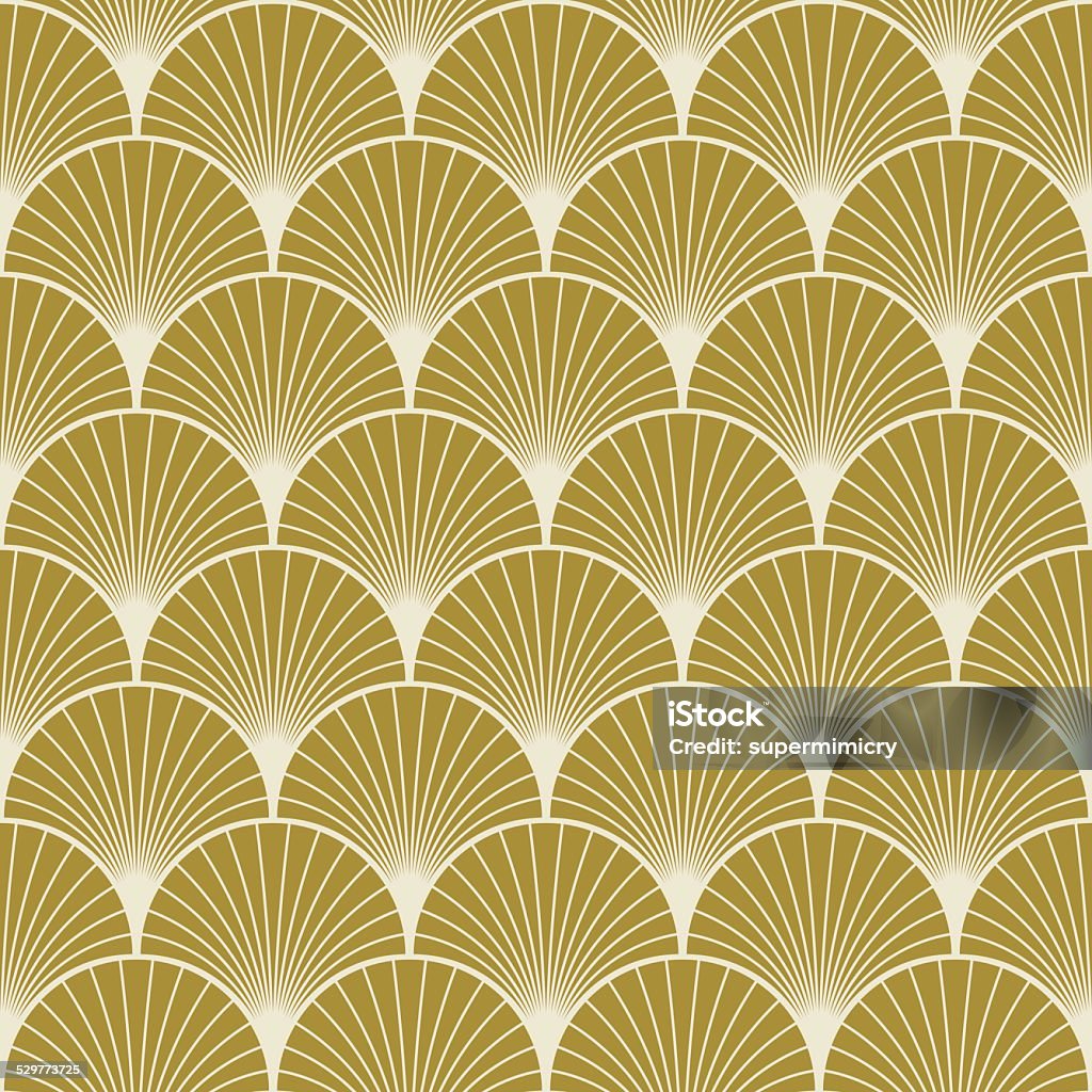 Art Deco Pattern Of Overlapping Arcs Stock Illustration Download