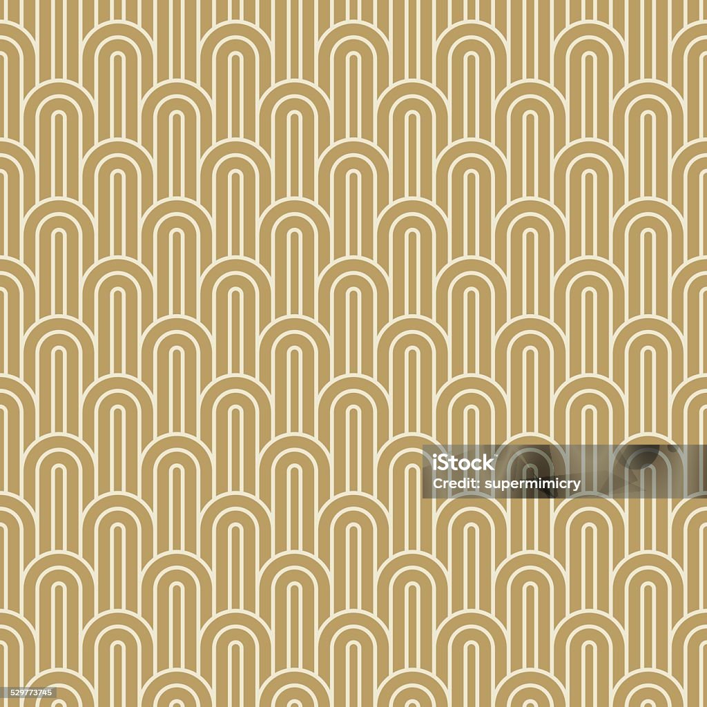 Pattern Of Gold Overlapping Arcs Stock Illustration Download Image