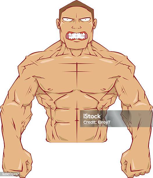 Bodybuilder 괴력사 공격성에 대한 스톡 벡터 아트 및 기타 이미지 공격성 대형 무산소 운동 Istock