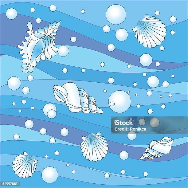 Seashells 요법에 블루 스택스 가벼운에 대한 스톡 벡터 아트 및 기타 이미지 가벼운 관광 기포 Istock