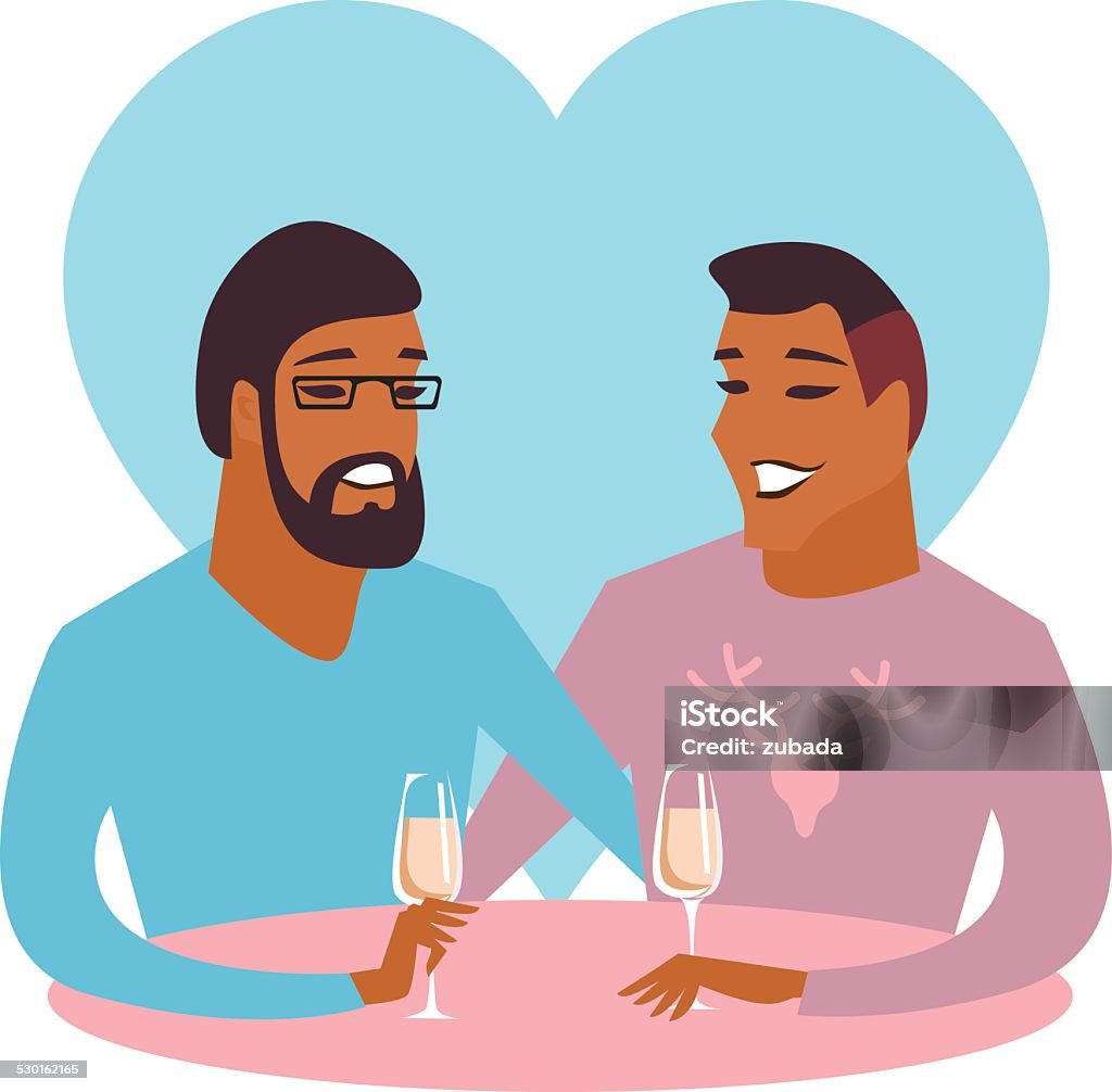 Happy Gay Couple Stock Illustration Download Image Now Adult Arts
