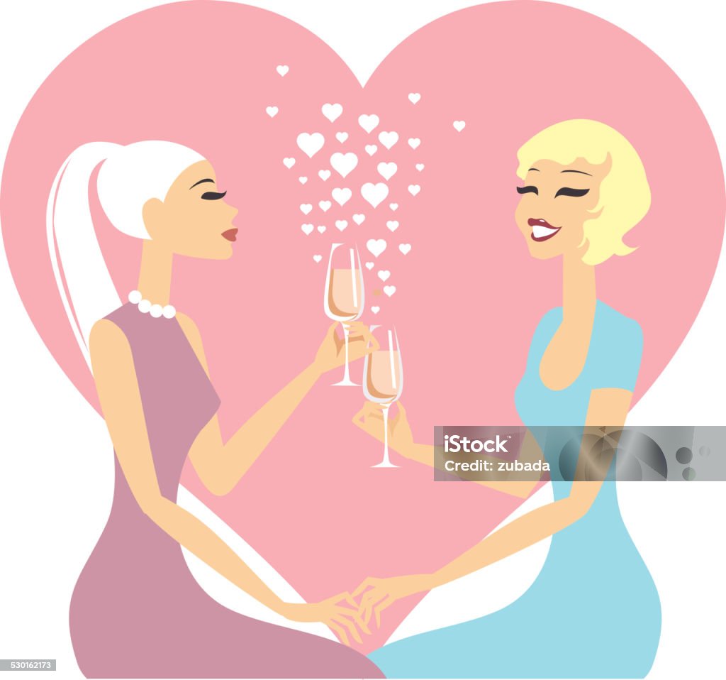 Lesbian Couple In Love Stock Illustration Download Image Now Adult