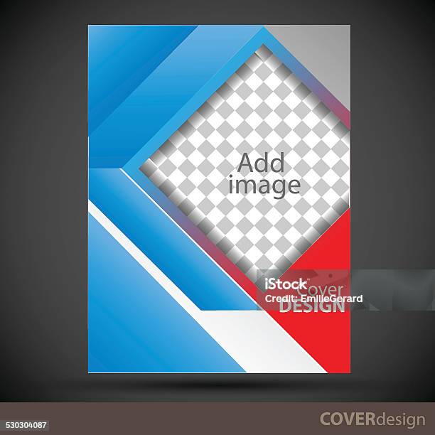 Brosur Vektor Selebaran Templat Desain Sampul Dengan Blok Kerangka