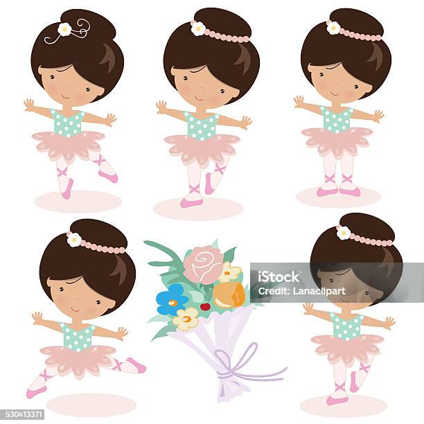 Ballerina Veсtor 일러스트 귀여운에 대한 스톡 벡터 아트 및 기타 이미지 귀여운 댄서 만화 Istock