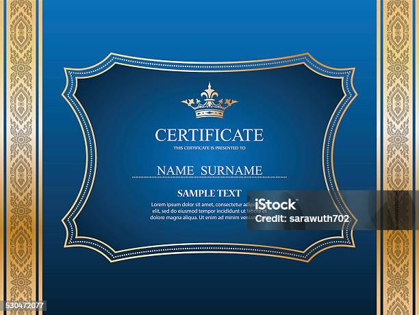 Vector Certificate Template向量圖形及更多優惠券圖片 優惠券 凸版效果 商務 Istock