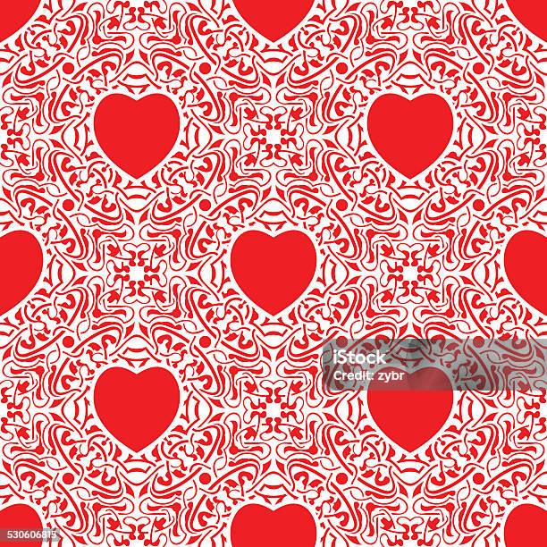 Seamless Texture With Heart向量圖形及更多式樣圖片 式樣 復古風格 心型 Istock