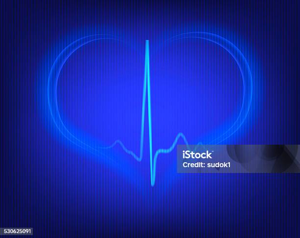 Heart Shape And Electrocardiogram向量圖形及更多健保和醫療圖片 健保和醫療 體檢 互聯網 Istock