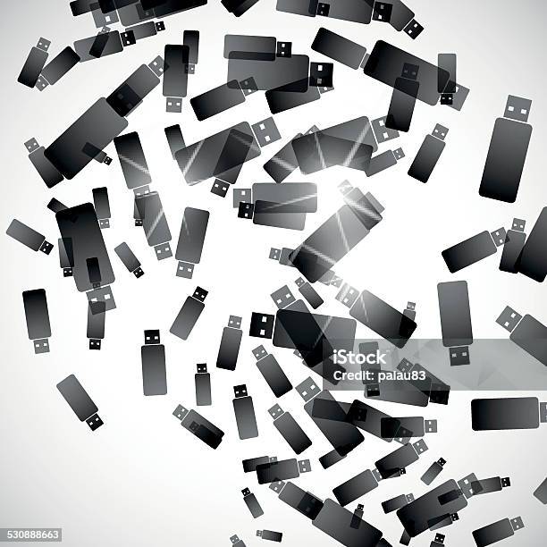 추상적인 배경 Usb 0명에 대한 스톡 벡터 아트 및 기타 이미지 0명 Usb 케이블 가지 식물 부위 Istock