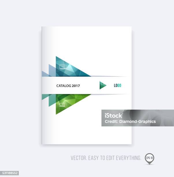 Brochure Template Layout Cover Design Annual Report Magazine向量圖形及更多封面圖片