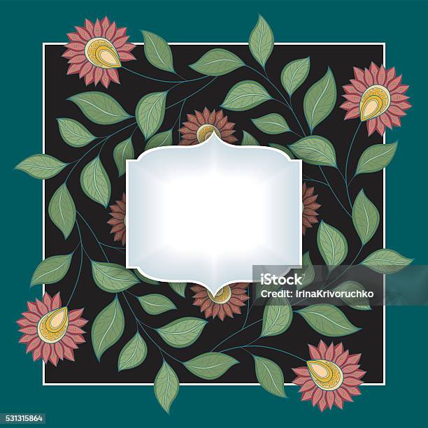 Vector Colored Floral Template向量圖形及更多大自然圖片 大自然 大自然美 布波族 Istock