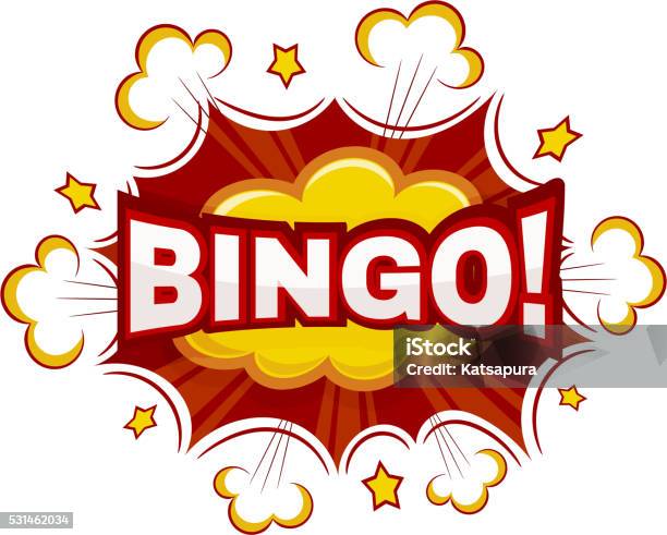 Farbe Cartoon Explosion Bingo Comic Sprechblase Bingo Stockvektorgrafik ... Farbe Cartoon Explosion Bingo Comic Sprechblase Bingo Stockvektorgrafik ...