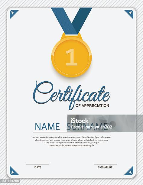 Vector Certificate Template向量圖形及更多凸版效果圖片 凸版效果 成功 成就 Istock