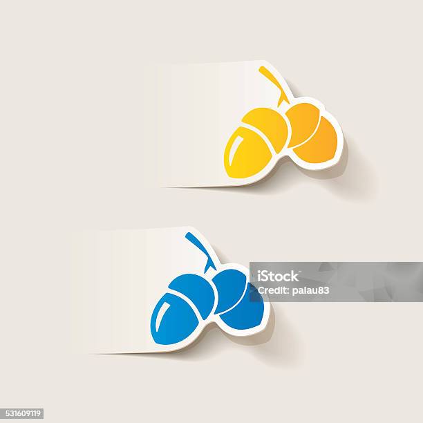 실감나는 디자인 요소 Acorns 가을에 대한 스톡 벡터 아트 및 기타 이미지 가을 건조한 계절 Istock