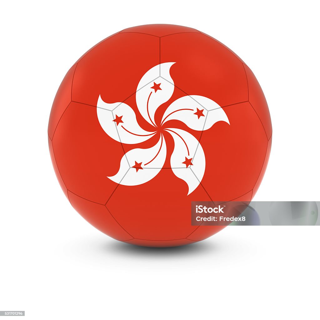 Hong Kong Football Hong Kongese Flag On Soccer Ball Stock Photo ... Hong Kong Football Hong Kongese Flag On Soccer Ball Stock Photo ...