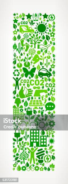 Lettre I Protection De Lenvironnement Et Nature De Licône De Linterface