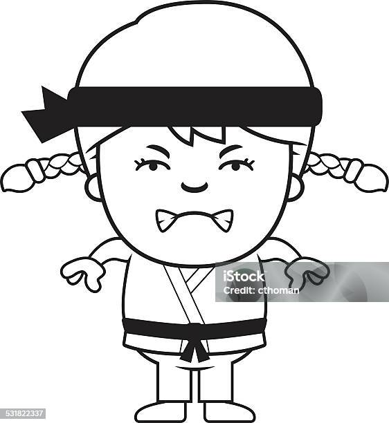 Angry 말풍선이 있는 가라테 어린이 땋은 머리에 대한 스톡 벡터 아트 및 기타 이미지 땋은 머리 2015년 가라테