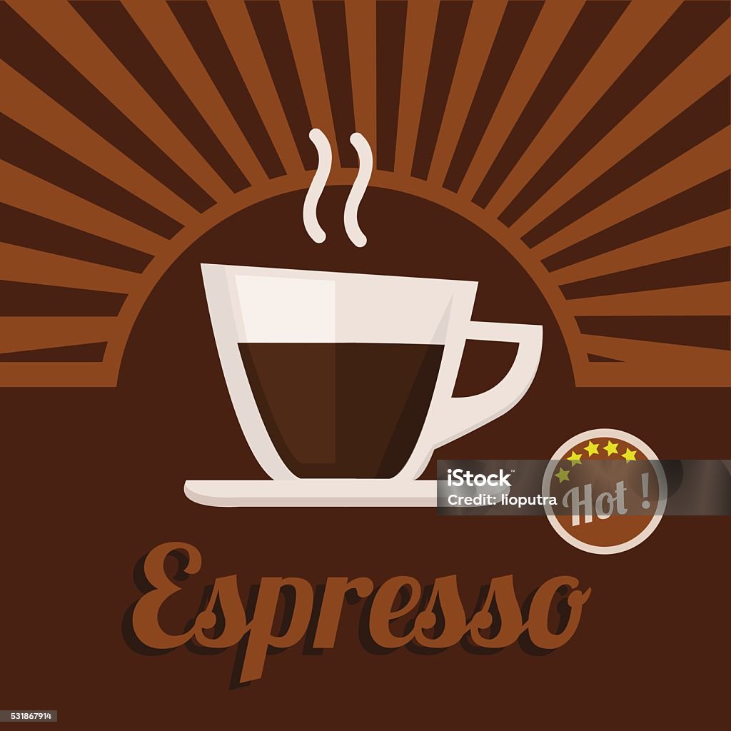 Coffee Background Poster Vector Image Isolated Stock Illustration Download Image Now