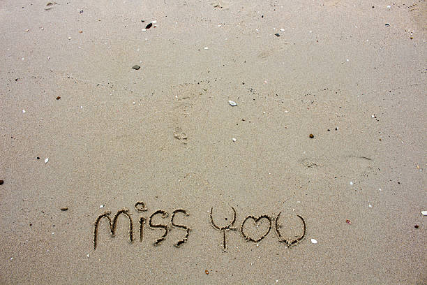 Free Stock Photo of Miss You written in the sand | Download Free Images ...