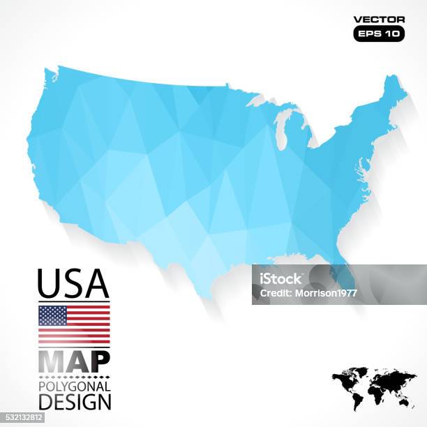 Usa Map Geometric Polygonal Vector Stock Illustration - Download Image ... Usa Map Geometric Polygonal Vector Stock Illustration - Download Image ...