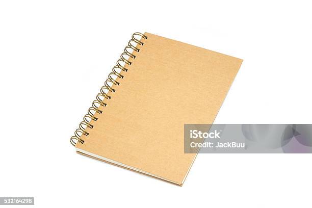 Sampul Depan Notebook Kertas Daur Ulang Pada Latar Belakang Putih Foto