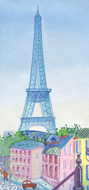 Eiffel Tower 0명에 대한 스톡 벡터 아트 및 기타 이미지 0명 거리 건축 Istock