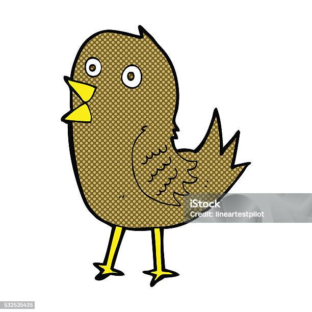 Comic Cartoon Tweeting Bird Stock Illustration Download Image Now
