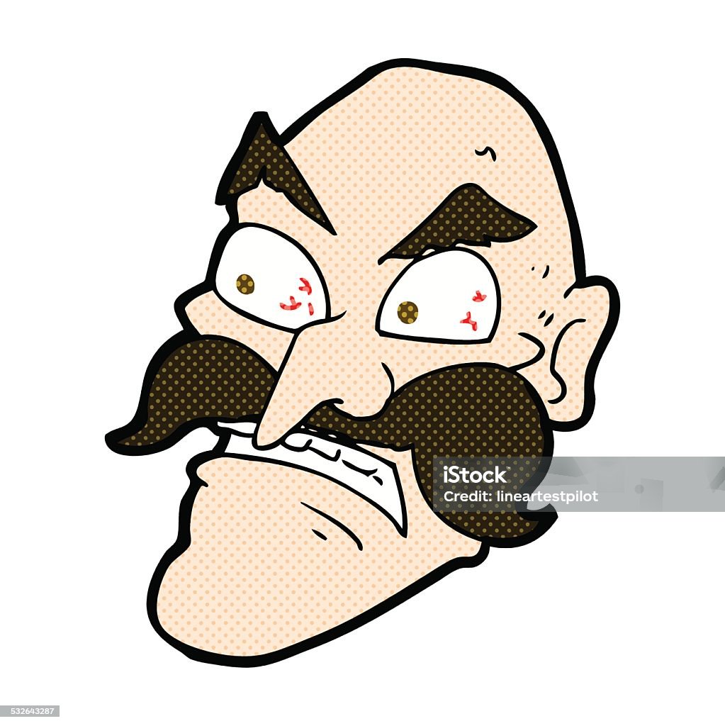 Comic Cartoon Angry Old Man Stock Illustration Download Image Now Adult Bizarre Clip Art